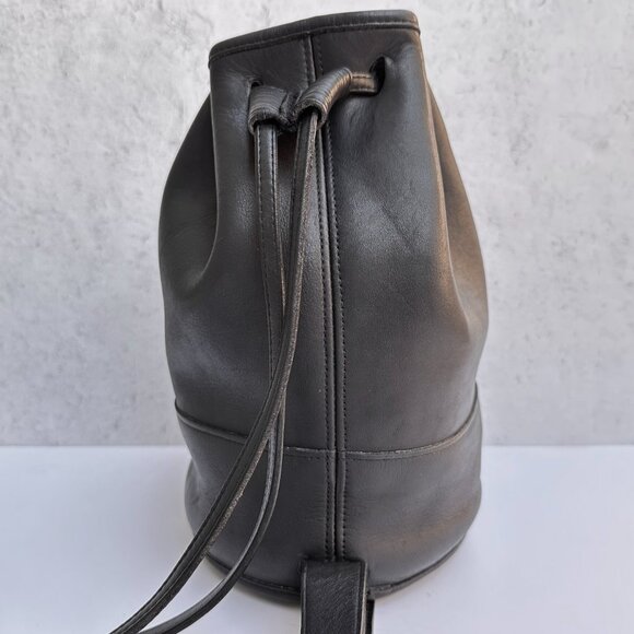 Coach | Bags | Rare Coach Vintage 9s Bixby Sling Black Leather Bag ...